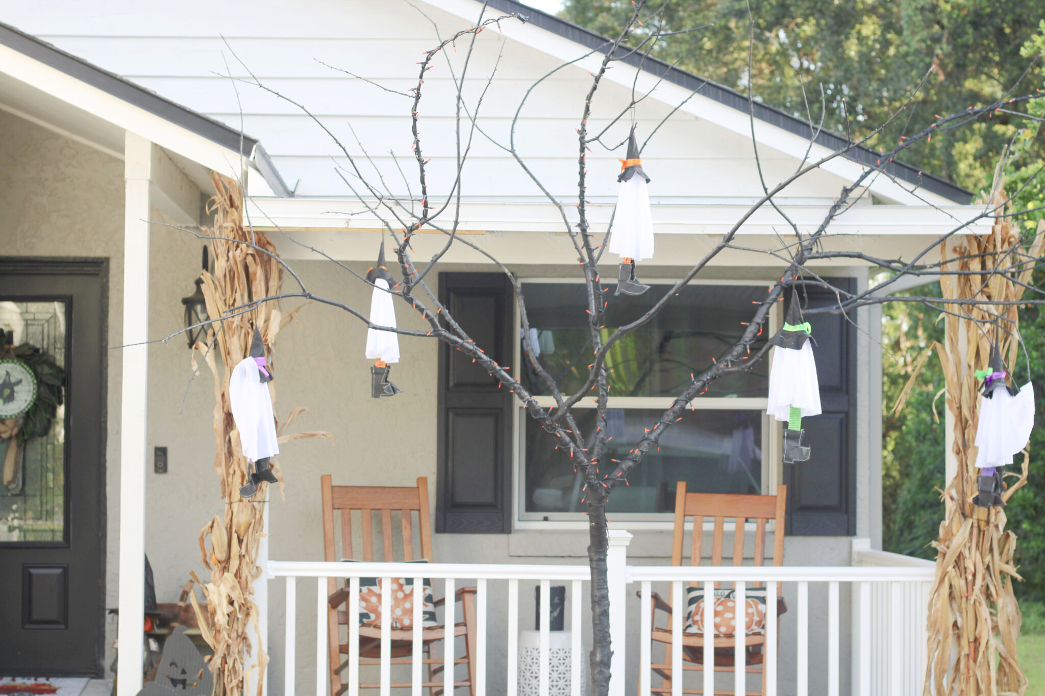 DIY Outdoor Halloween Tree - Beauty Within Home